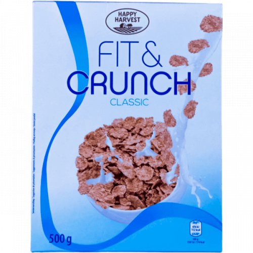 HAPPY HARVEST Fit & Crunch gabonapehely, natur 500g 0.5 kilogramm ...