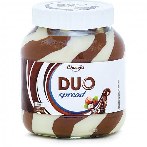 Choco'la DUO creme milk - cocoa cream, tejes és kakaós - mogyorós krém ...
