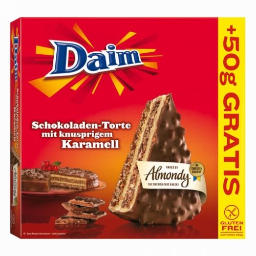 Almondy Daim almond cake with chocolate and crunchy Caramel ...