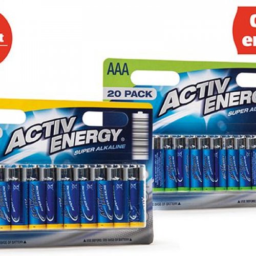 Activ Energy nagy kiszerelésű elem mikroelem, AAA, 20 db 20 darab ...