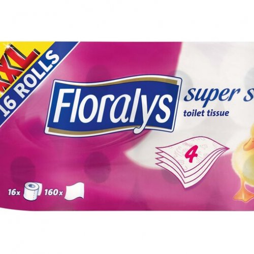 Floralys Toalettpapír 4 rétegű super soft 16 tekercs 16 darab | Cashmap ...