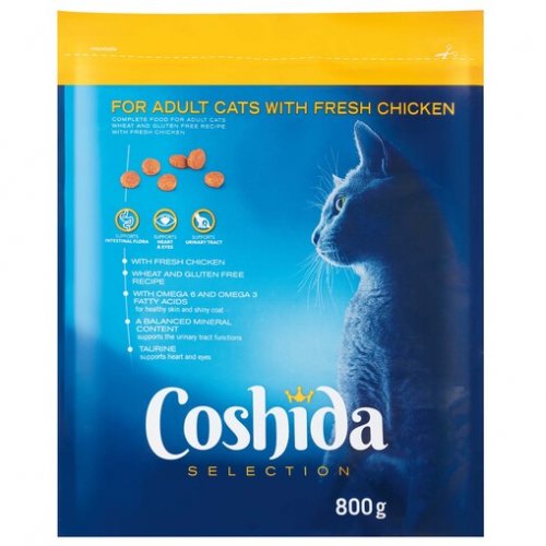 Coshida Selection Gabonamentes száraz, teljes értékű macskaeledel ...