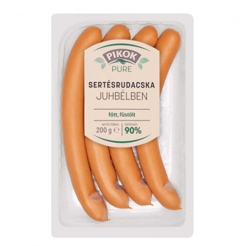 Pikok Pure Bécsi juhbélben, főtt, füstölt sertéshúskeszítmény, 90% ...