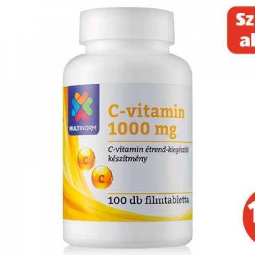 Multinorm C-vitamin 1000 mg étrend-kiegészítő tabletta, 100 db 100 ...