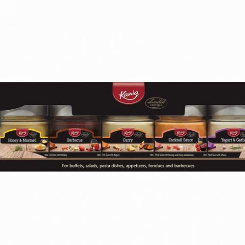 Kania Limited Edition szószvariációk 5 x 130 ml, 650 ml 0.65 liter ...