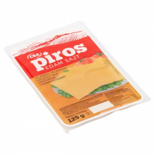 CBA PIROS edami szeletelt sajt 125g 0.125 kilogramm | Cashmap.hu ...