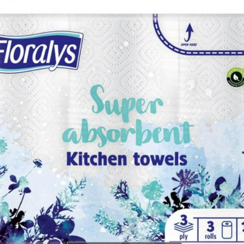 Floralys Konyhai törlőkendő 3 rétegű, 3 db 3 darab | Cashmap.hu: akciók ...