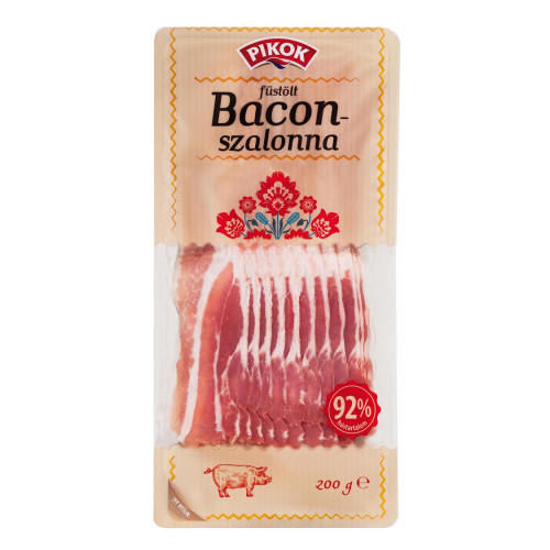 ARCH_PIKOK Baconszalonna,sertés, füstőlt főtt, pácolt, 200 g ...