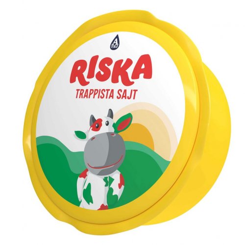 RISKA Trappista sajttömb, korong, félzsíros, félkemény, 1 kg 1 ...