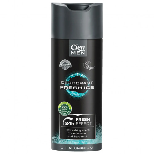 Cien MEN dezodor spray fresh ice 0% alumínium, 200 ml 0.2 liter ...