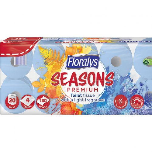 Floralys Seasons Premium Toalettpapír lágy illattal 4 rétegű 20 db 20 ...