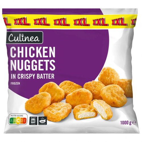 Culinea, panírozott csirke nuggets, gyorsfagyasztott, 1 kg 1 kilogramm ...