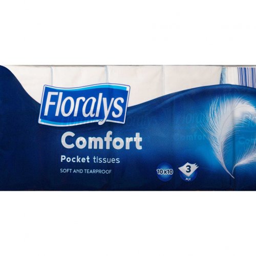 Floralys Papírzsebkendő 3 rétegű 10×10 db, 100 db 100 darab | Cashmap ...