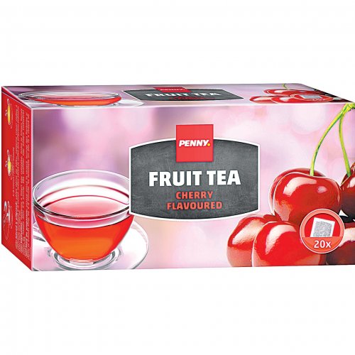 PENNY fruit tea sour cherry flavoured, meggy ízű filteres gyümölcstea ...