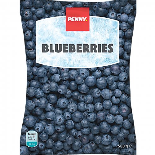 PENNY blueberries, áfonya gyorsfagyasztott, 500 g 0.5 kilogramm ...