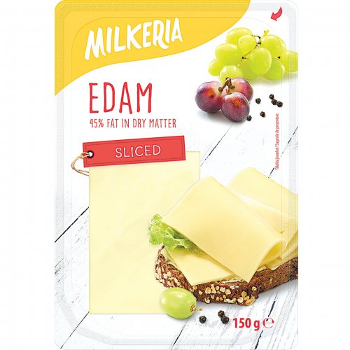ARCH_Milkeria szeletelt zsíros félkemény edami sajt 45% 150 g 0.15 ...