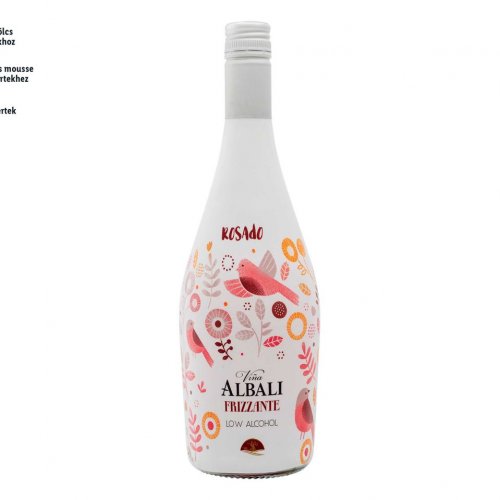 Frizzante rosado* Vino Albali, száraz rose bor, 0,75 L 0.75 liter ...