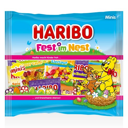 HARIBO húsvéti Gyümölcsízű gumicukorka keverék részben habosított ...