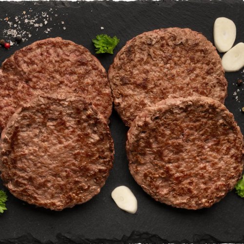 Faluvégihús, ANGUS, Marha hamburger pogácsa, gyorsfagyasztott, 4 x 125 ...