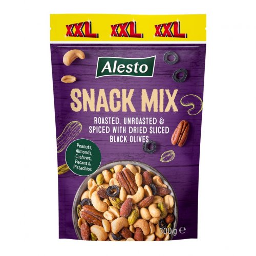 Alesto Snack Mix, pörkölt és fűszerezett földimogyoró, csípős ...