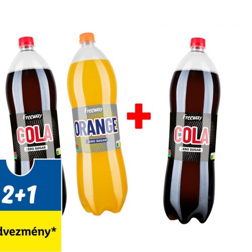 Freeway, Cola Zero, Colaízű szénsavas üdítőital édesítőszerekkel ...