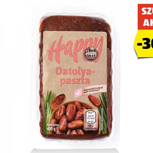 HAPPY HARVEST Datolya paszta, 400 g 0.4 kilogramm | Cashmap.hu: akciók ...
