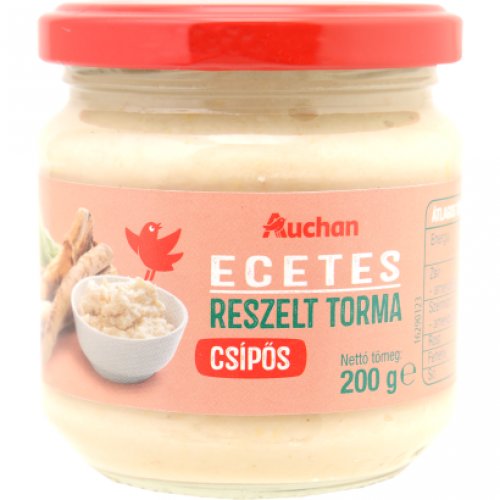 Auchan Nívó Ecetes reszelt torma csípős 200 g 0.2 kilogramm | Cashmap ...