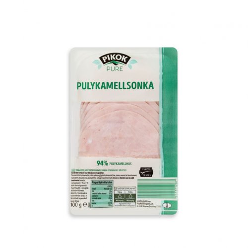 PIKOK Pure Pulykamell sonka, 94% pulykamellhús, formázott, hőkezelt ...