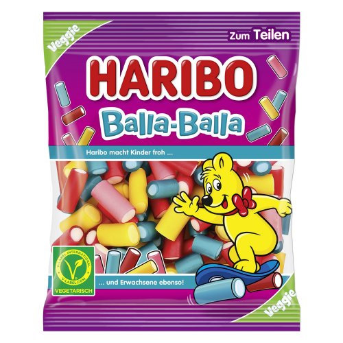 HARIBO Balla Balla gumicukorka, gyümölcs- és kóla ízű gumicukorka ...